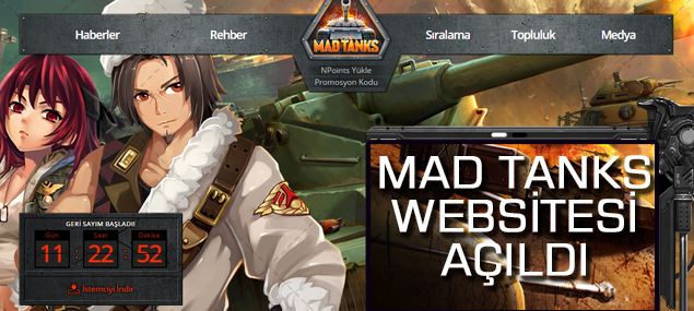 Mad Tank Web sitesi açıldı - XGame
